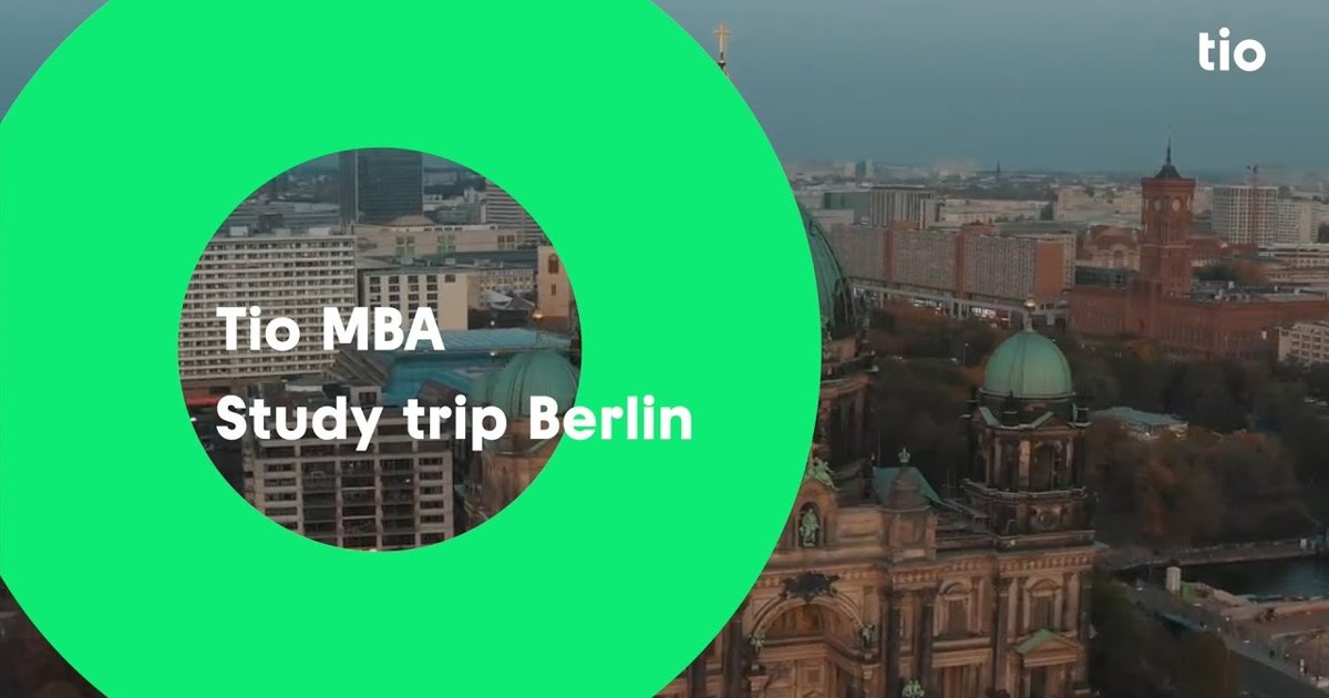 MBA students on a study trip in Berlin - Tio University