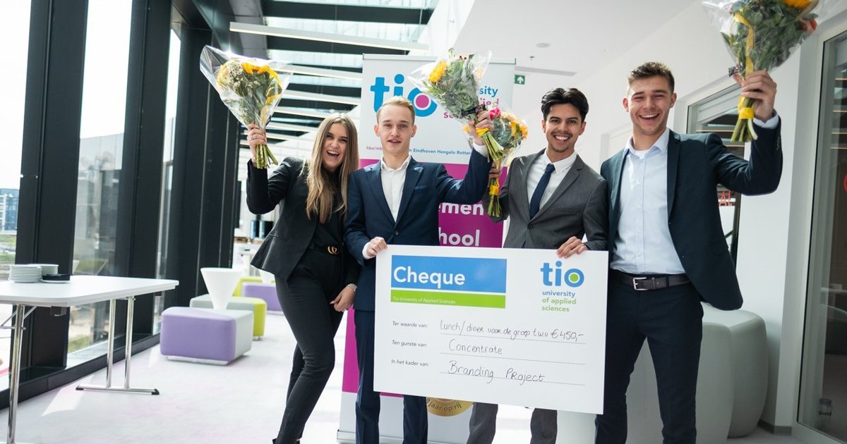 Tio-studenten verrassen tijdens finale Branding Project